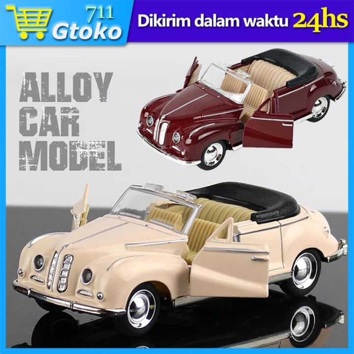 Diecast Mobil Skala 1:32 Classic Vintage Retro Car Alloy Pajangan ...