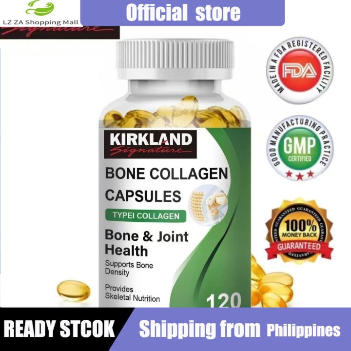 KIRKLAND Collagen Bone Capsules Formula with Calcium Magnesium for ...