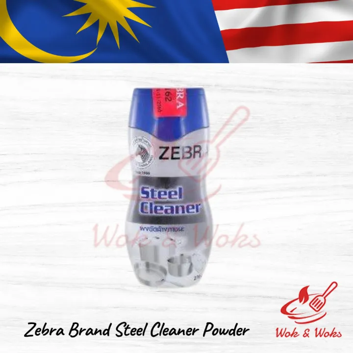 Zebra Brand Steel Cleaner Powder / Serbuk Pembersih Keluli Jenama Zebra ...