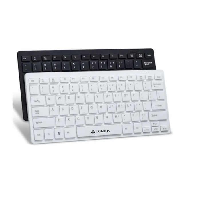 Keyboard mini Wired usb Quinton K1000 Hitam/putih | Lazada Indonesia
