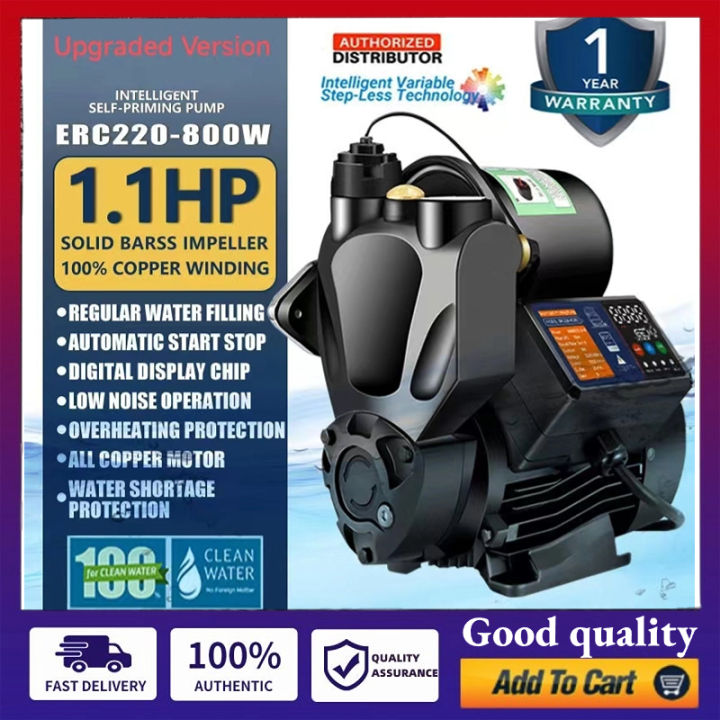 220V 60Hz Intelligent Automatic Self-Priming 800Watt Boosting Water ...