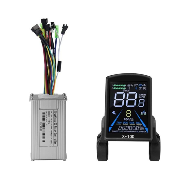 Mountain Bike Lithium-Ion Power Conversion Parts S-100 Color LCD Meter ...