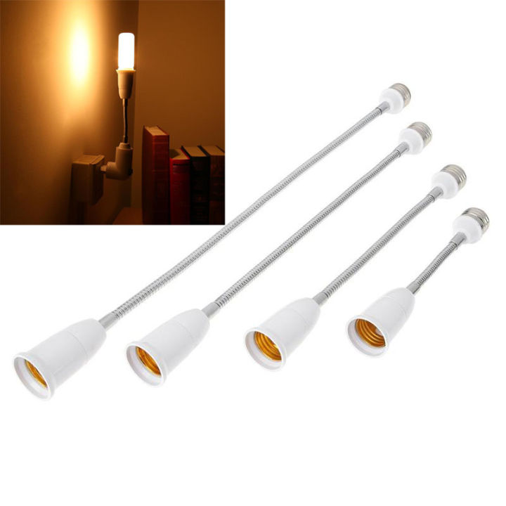LED E27 Lamp Flexible Extension Adapter Light Bulb Lamp Holder Screw ...