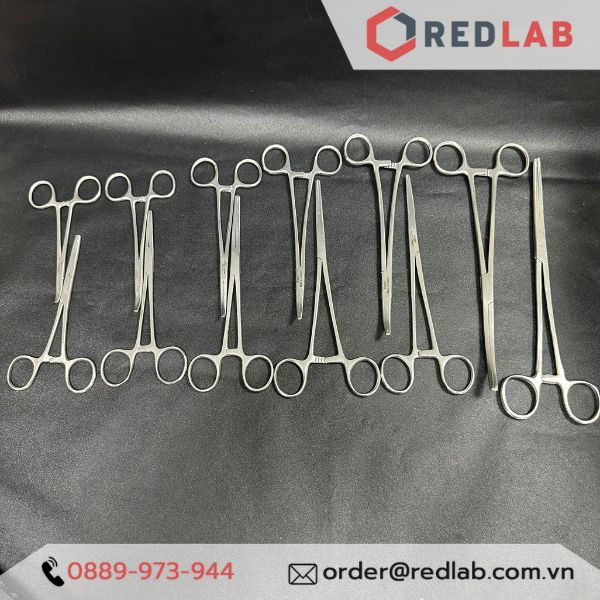 Pen / panh kẹp thẳng / cong Pakistan 12 14 16 18 20 24 cm, không mấu ...