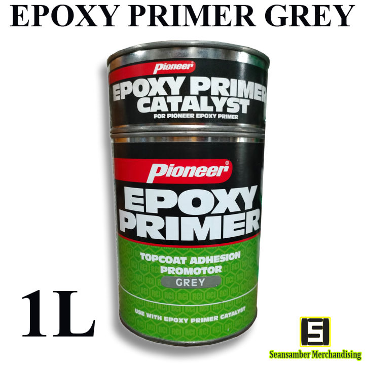 Pioneer Epoxy Primer Gray 1L (Topcoat Adhesion Promotor) With Catalyst ...