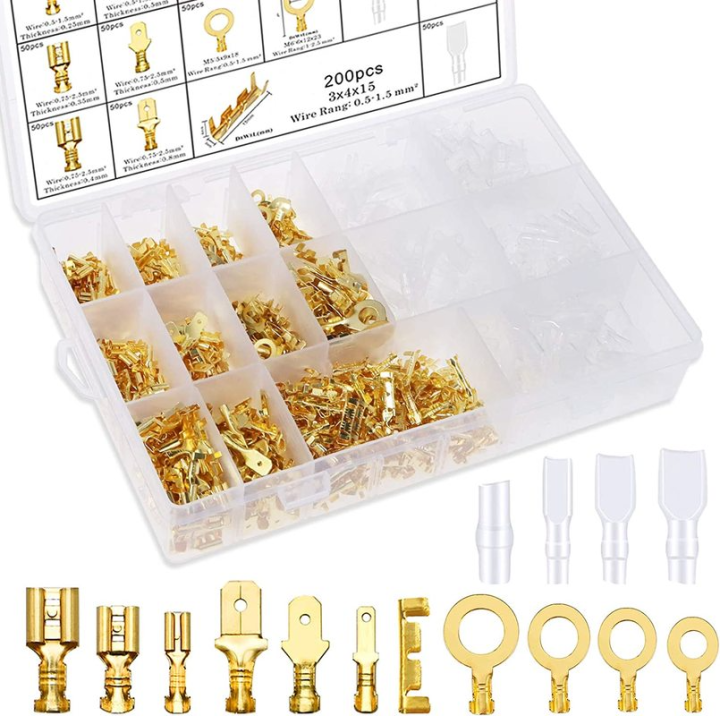 Insulated 1000PCS Male Female Wire Connector 2.8/4.8/6.3mm Electrical ...