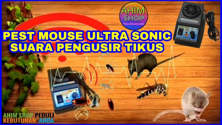 ULTRASONIC PEST MOUSE Alat Pengusir Tikus 5 Watt 10 Khz Kecoa Nyamuk ...