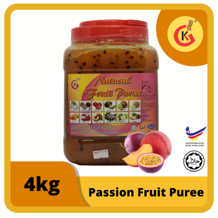 Puree Buah Markisa G&K 4KG || G&K Passion Fruit Puree 4KG | Lazada