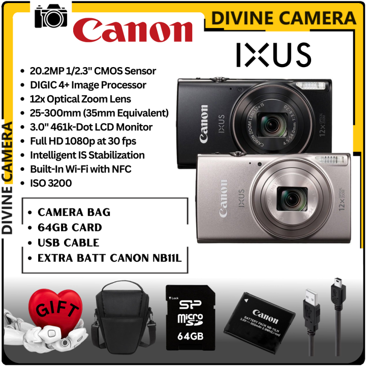 Canon Digital IXUS 285 HS also known as IXY650 (IXY650 From Japan ...