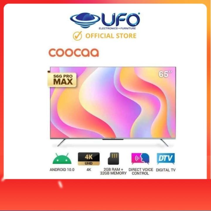 Coocaa 65S6GPROMAX 4K UHD LED Google TV Field Voice Control 65 inch ...