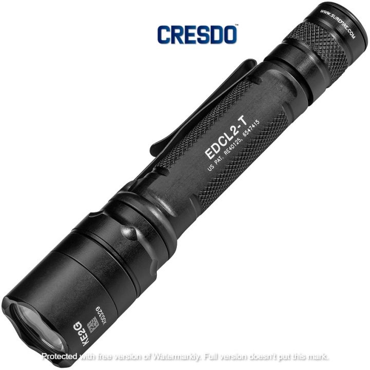 Surefire Dual-Output Everyday Carry LED Flashlight 1,200 Lumens EDCL2-T ...