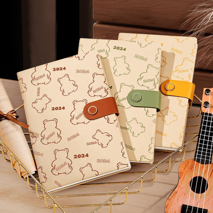 2024 Year Agenda Planner Organizer A5 monthly Weekly Plan Office Diary ...