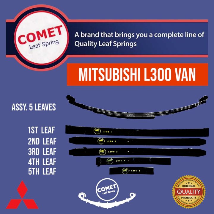 Leaf Spring for Mitsubishi L300 VAN Rear 5 Leaves (Molye) | Lazada PH