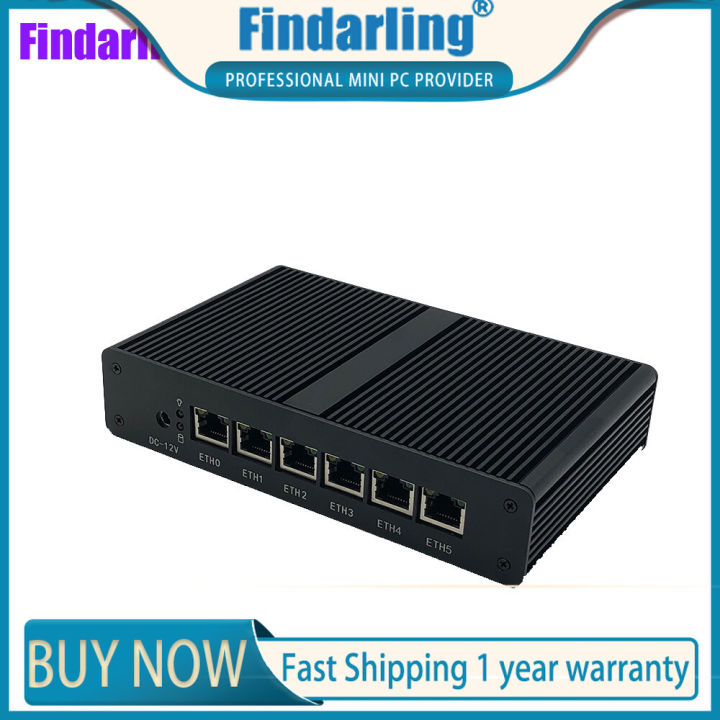 Intel 6th generation Pentium 4405u Fanless Soft Router Mini PC with VGA ...