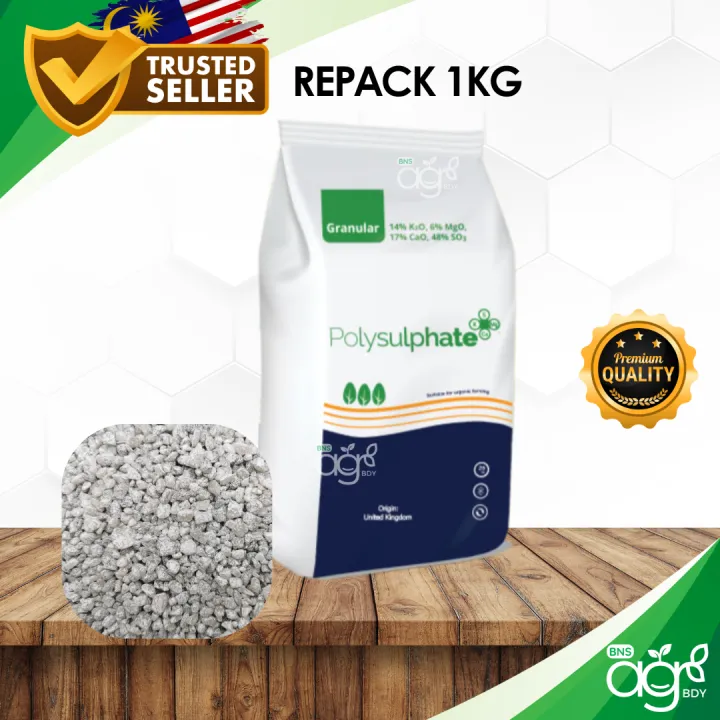 AgroBuddy 1kg Polysulphate Granular Organic S-K-Mg-Ca SOP Base Mineral ...