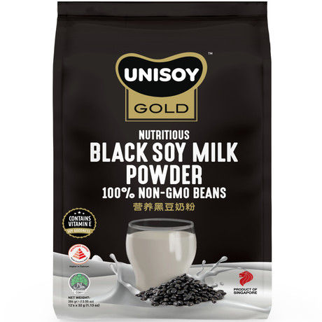 Unisoy Instant Nutritious Black Soy Milk Powder (32g x 12 sachets ...