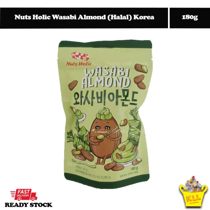 Nuts Holic Wasabi Almond (Halal) Korea- 180g | Lazada