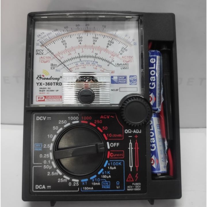 Broadway Analog Multitester YX-360TRD with Case and Battery Analog ...