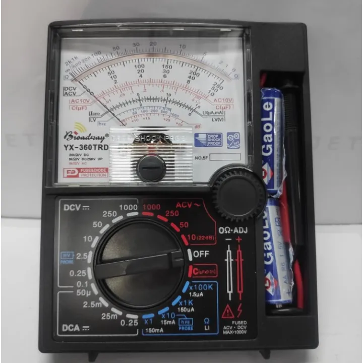 Broadway Analog Multitester YX-360TRD with Case and Battery Analog ...
