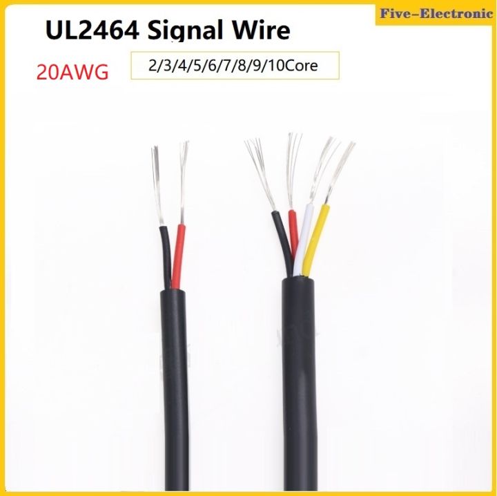 UL2464 Signal Wire 20AWG 2 3 4 5 6 7 8 9 10Core PVC Insulated Sheath Power Control Line Lamp ...