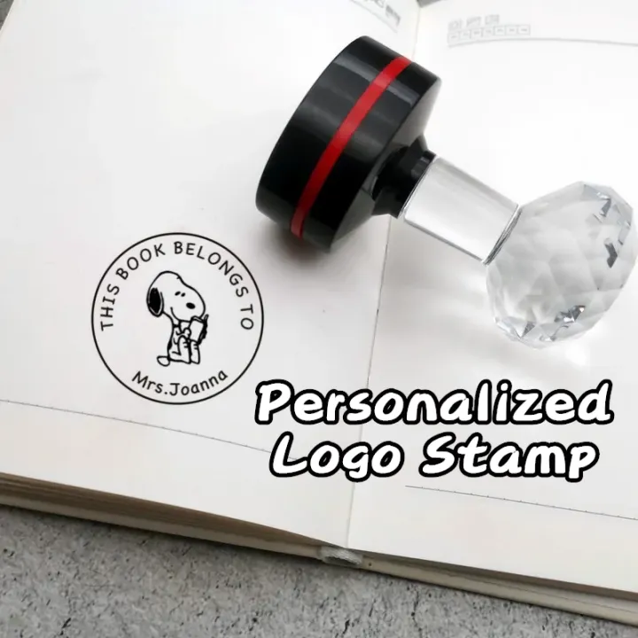 Personalized Logo and Text Self Inking Stamp Customized Photosensitive ...