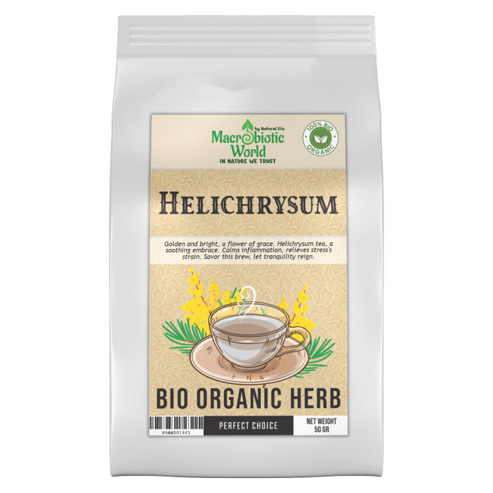 Organic/Bio Helichrysum Herb Tea | ชาสมุนไพร ดอกเฮลิไคลซัม 50g | Lazada ...