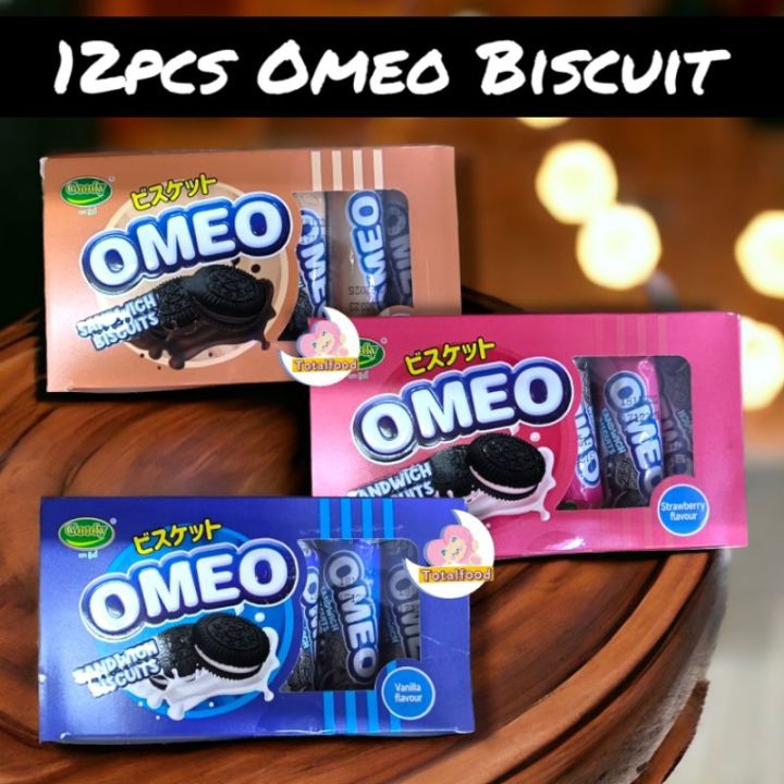 12pcs KHY Goody Omeo Biscuit small packaging [Strawberry/Vanilla/Chocolate] | Lazada