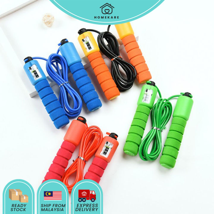 HOMEKARE Fast Speed Counting Jump Rope Handle Skipping Sports Fitness ...