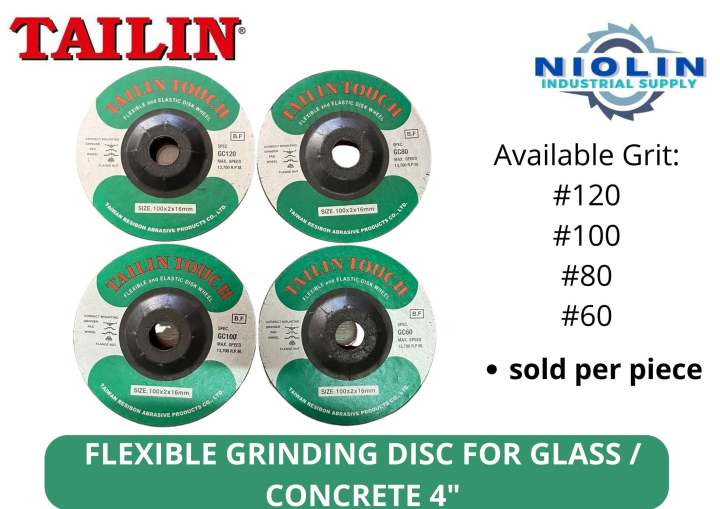 ORIGINAL TAILIN Flexible Grinding Disc for Glass / Concrete 4" | Lazada PH