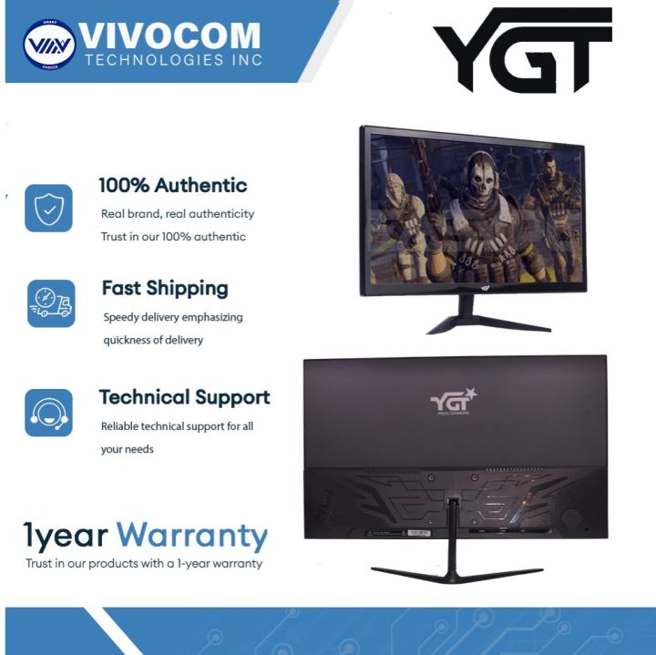 YGT TN21.5FHD 21.5'' 75HZ LED MONITOR | Lazada PH