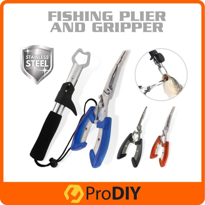 16cm Stainless Steel Fish Fishing Plier and BL-039 Fish Gripper Max ...