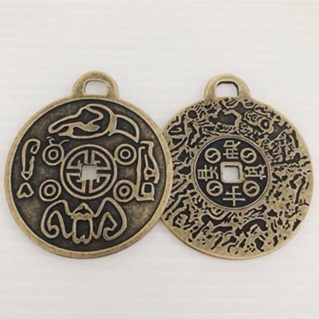 RY-Money amulet money fortune coin Genuine Tibetan coin, genuine, after ...
