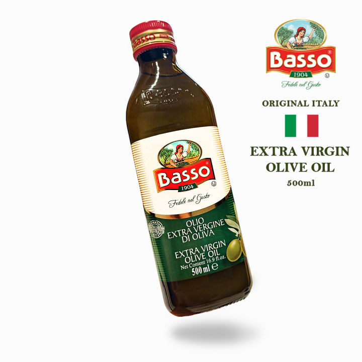 Basso Extra Virgin Olive Oil 500ml Glass Bottle / 500ml / Vergine ...