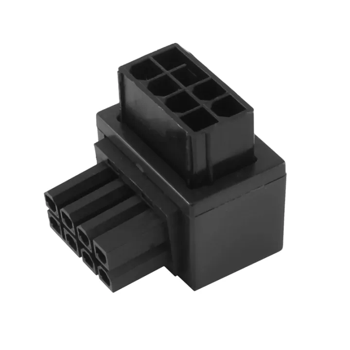 (MYTO) ATX 8Pin Female 90 Degree Angled to 8 Pin Male Power Adapter ATX ...
