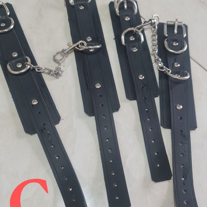 XIANNYY LEATHER HANDCUFF LEGCUFF BORGOL KULIT KAKI DAN TANGAN | Lazada ...