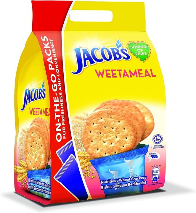 Jacobs Wheat Cereal Weetameal Cracker 500g Bag | Lazada Singapore