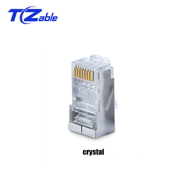 Rj45 Connector Cat6 Rj 45 Ethernet Cable Plug 8p8c Cat 6 Metal Shielded ...