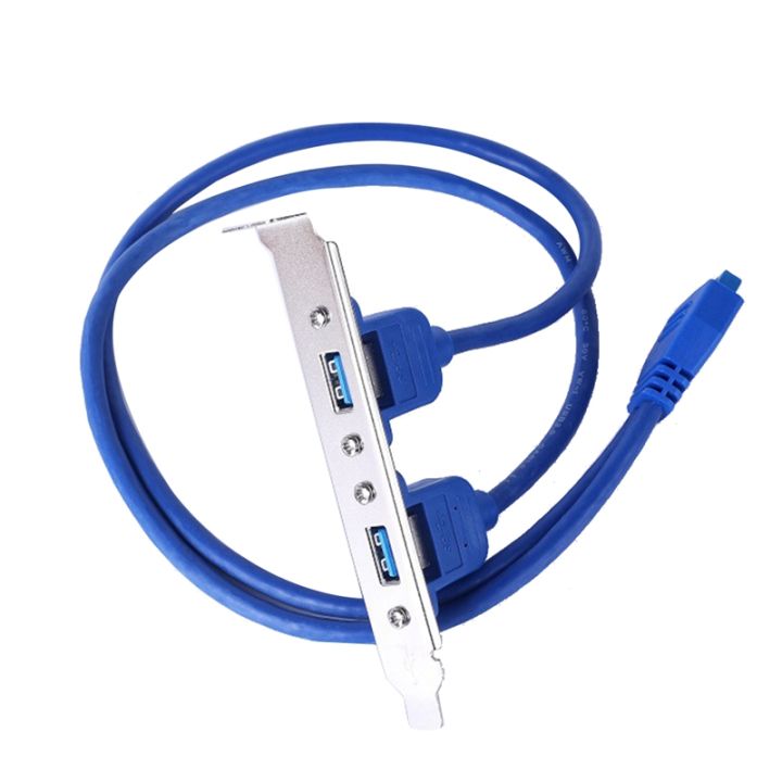 20 Pin to Dual USB3.0 Baffle Extension Cable High Speed USB 3.0 Back ...