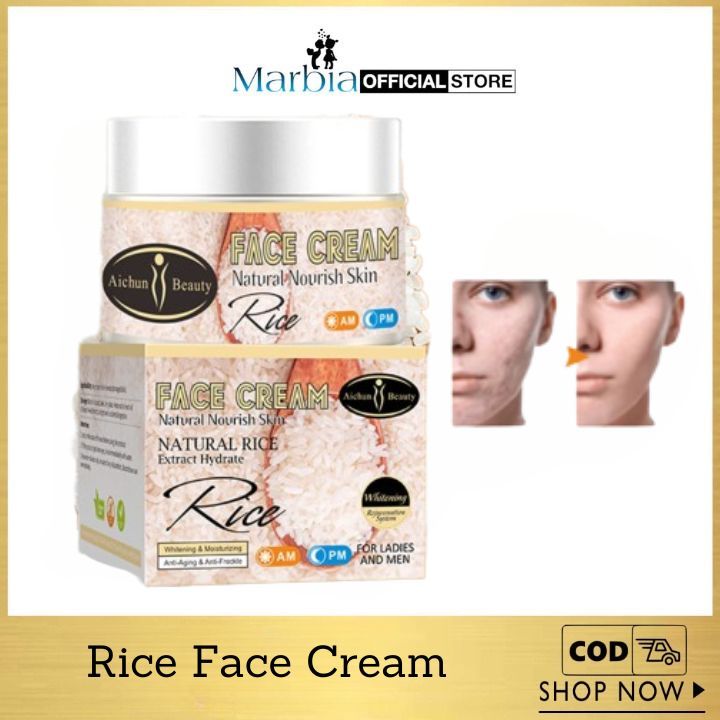 Aichun Beauty Rice Face Cream Whitening Brightening Moisturizing ...