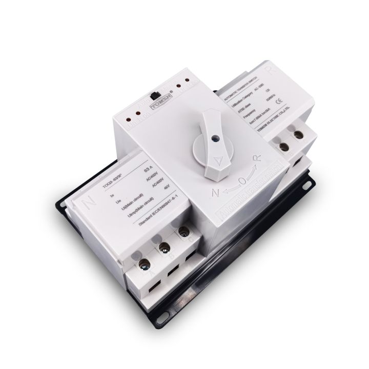 【Free Returns】 3p 63a 380v 50/60hz 3 Wire Mcb Type Dual Power Automatic ...