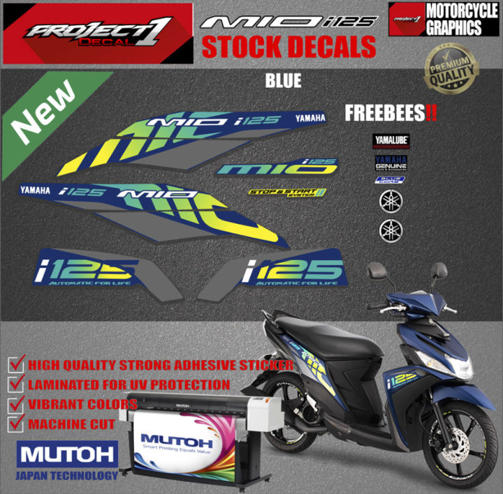 YAMAHA MIO I 125 STOCK DECALS LAMINATED STICKER | Lazada PH