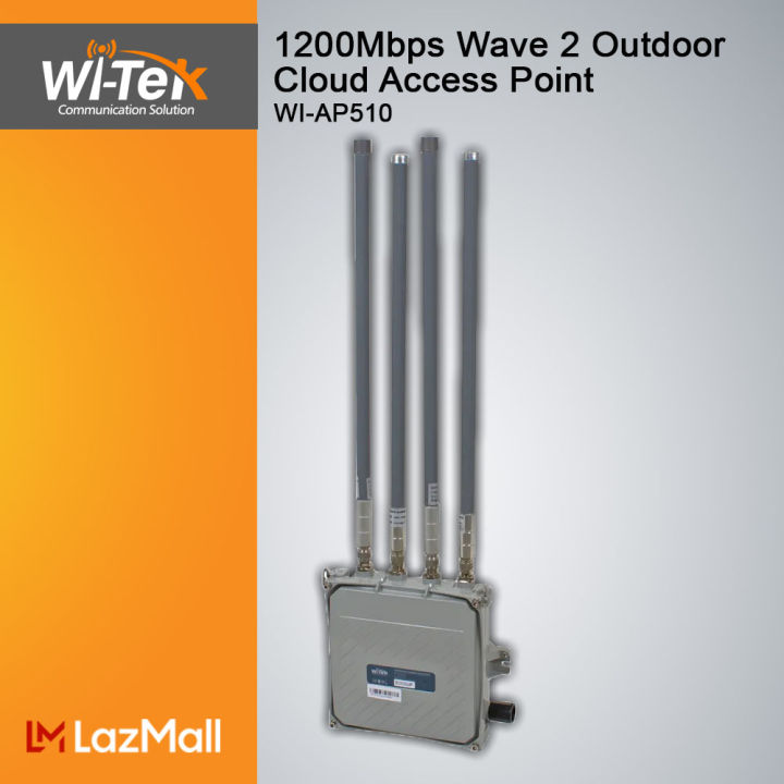 Wi-Tek WI-AP510 11AC 1200Mbps Wave 2 Outdoor Cloud Access Point | Wireless Access Point ...