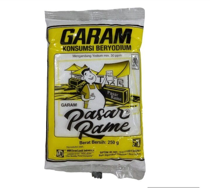 GARAM PASAR RAME / GARAM KONSUMSI BERYODODIUM 250 gr | Lazada Indonesia