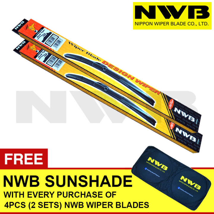 NWB DESIGN Wiper Blade for Toyota Fortuner 2005-2015 (SET) | Lazada PH