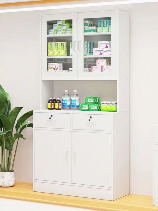 Wooden western medicine cabinet clinic storage pharmacy dispensing ...