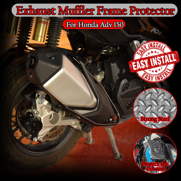 Allotmark Motorcycle ADV150 Protector Frame Holder Bracket Protector Crash Bar For Honda ADV 150 ...