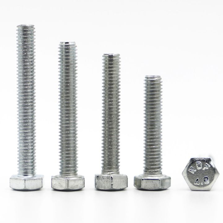 Sekrup Heksagonal Eksternal Baja Galvanis M4 M5 M6 M8 M10 M12 Baut ...