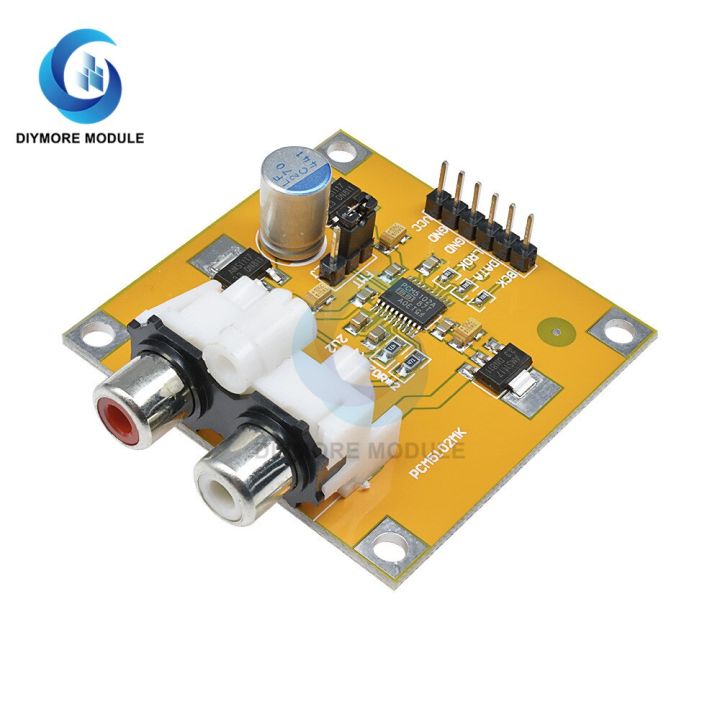 PCM5102 Audio Decoder DAC Module DC 5V 10V I2S Input 32Bit 384K Music ...