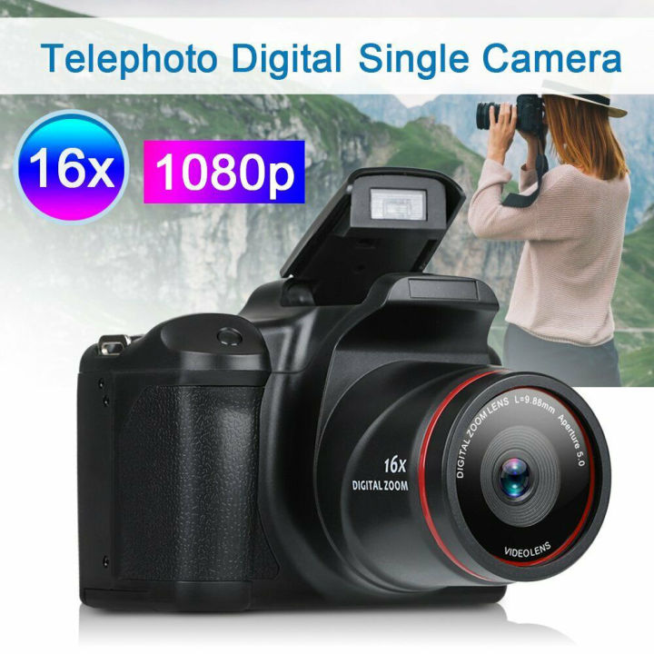 Digital SLR Camera 2.4 Inch TFT LCD Screen 1080P 16X Zoom Anti-shake ...