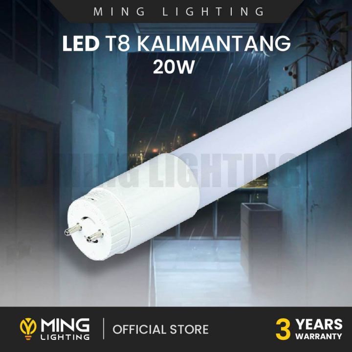 LED T8 Lampu Kalimantang 4FT 20W Ceiling Wall Lights Casing Light Tube Home Lighting Panjang ...